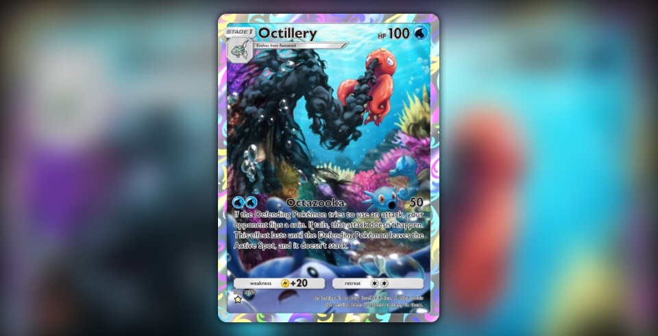 Octillery (#169, ⭐, Wisdom of Sea and Sky) • Pokémon TCG Pocket