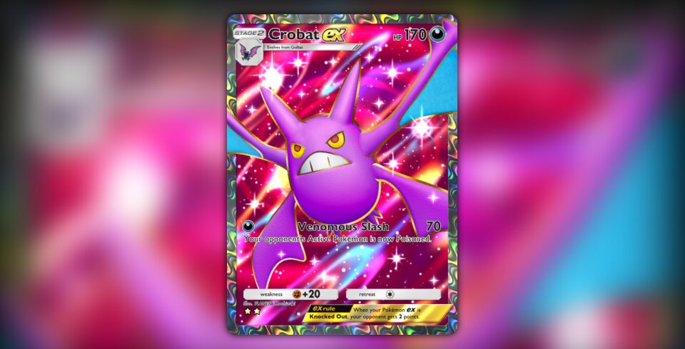 Crobat ex (#192, ⭐⭐, Wisdom of Sea and Sky) • Pokémon TCG Pocket