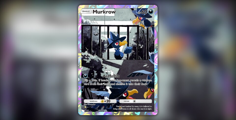 Murkrow (#178, ⭐, Wisdom of Sea and Sky) • Pokémon TCG Pocket