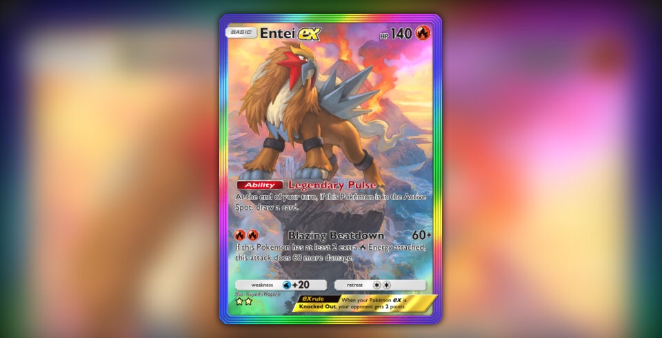 Entei ex (Manantial Oculto #87/71, 2 Estrellas) | Pokémon TCG Pocket
