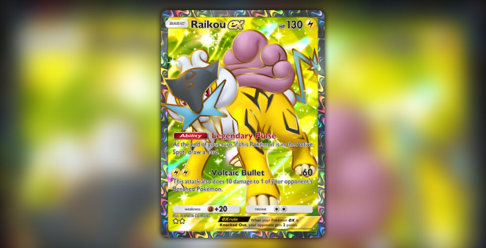 Raikou ex (Nascentes Reclusas #81/71, 2 Estrelas) | Pokémon TCG Pocket