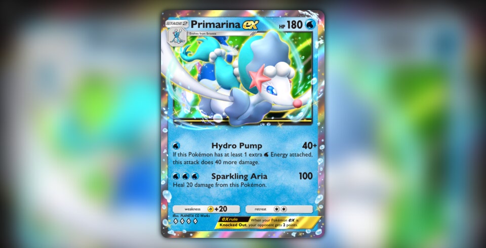 Primarina ex (#120, ♦️♦️♦️♦️, Deluxe Pack: ex) • Pokémon TCG Pocket