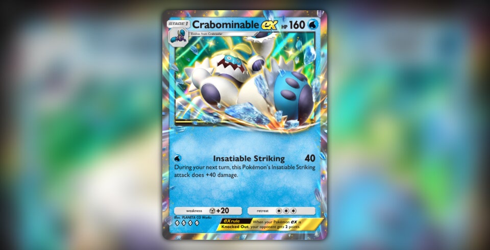 Crabominable ex (#121, ♦️♦️♦️♦️, Deluxe Pack: ex) • Pokémon TCG Pocket