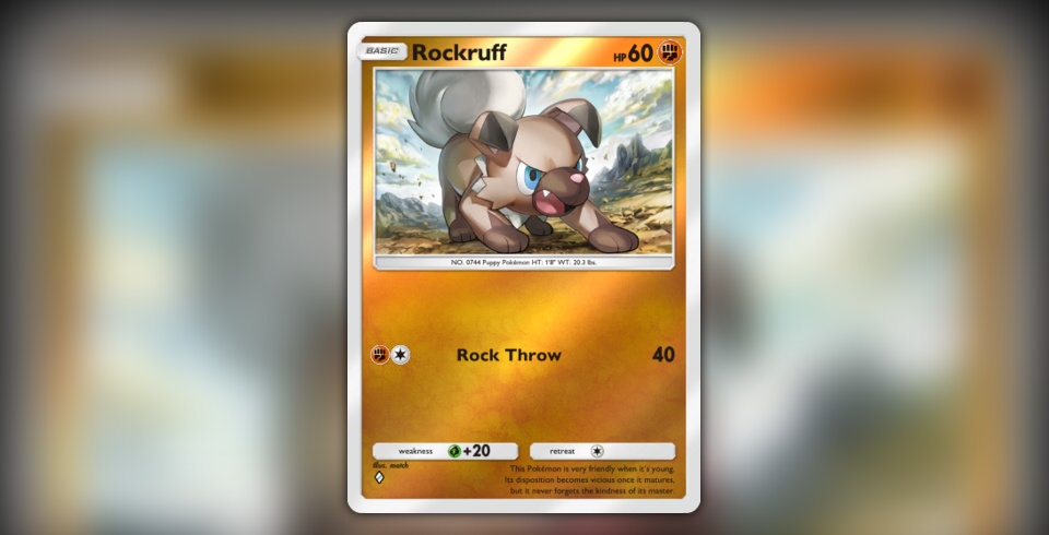 Rockruff (Deluxe Pack: ex #221/379, 1-Diamond) | Pokémon TCG Pocket