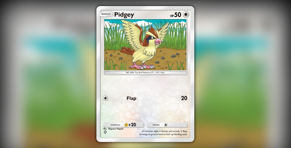 Pidgey (#272, ♦️, Deluxe Pack: ex) • Pokémon TCG Pocket