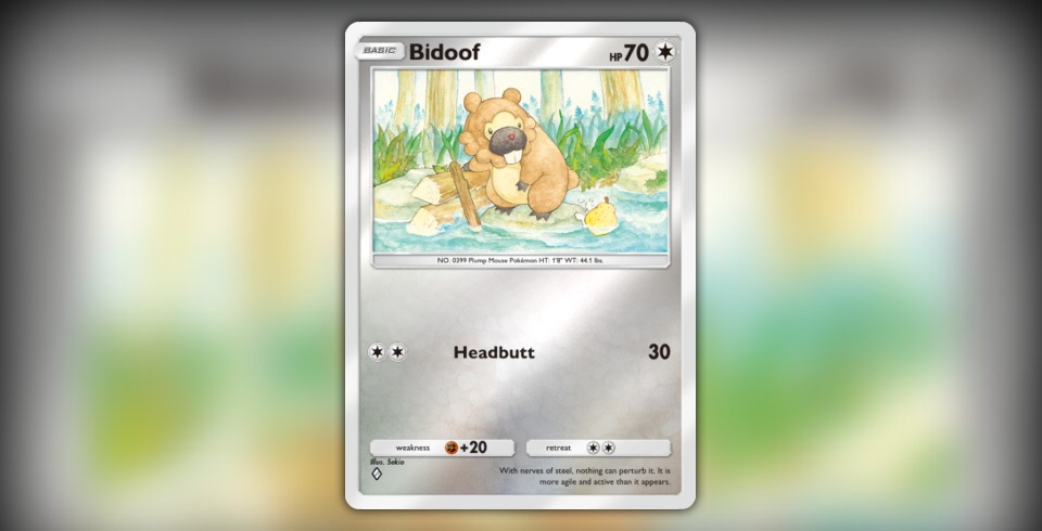 Bidoof (Deluxe Pack: ex #295/379, 1-Diamond) | Pokémon TCG Pocket