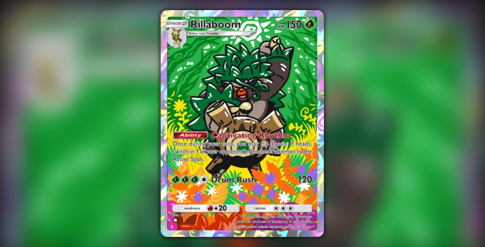 Rillaboom (Megaascenso #229/331, 1 Estrella) | Pokémon TCG Pocket