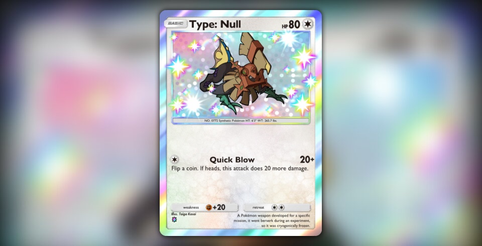 Type: Null (Crimson Blaze #96/103, 1-Star Shiny) | Pokémon TCG Pocket