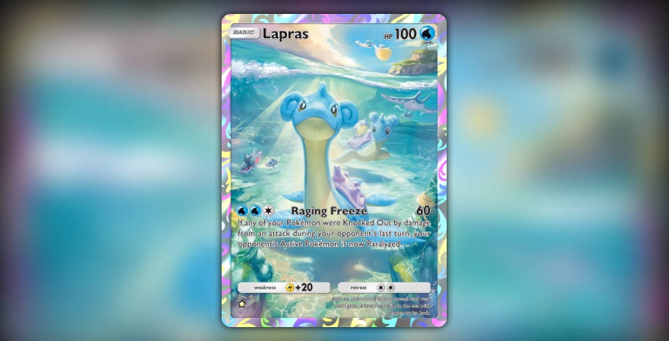 Lapras (Mega Shine #70/117, 1-Star) | Pokémon TCG Pocket